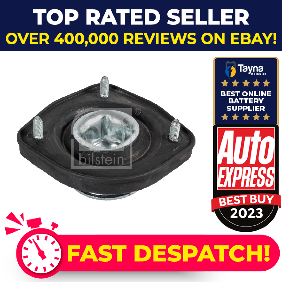 Top Strut Mounting fits HYUNDAI MATRIX FC Rear Left 1.6 1.8 1.5D 01 to ...