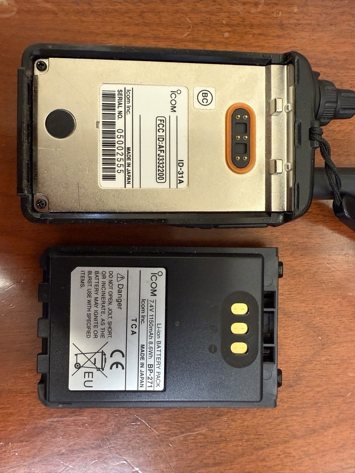 Icom ID-31A, Handheld 5 Watt UHF 440Mhz D-Star Transceiver -Used | eBay