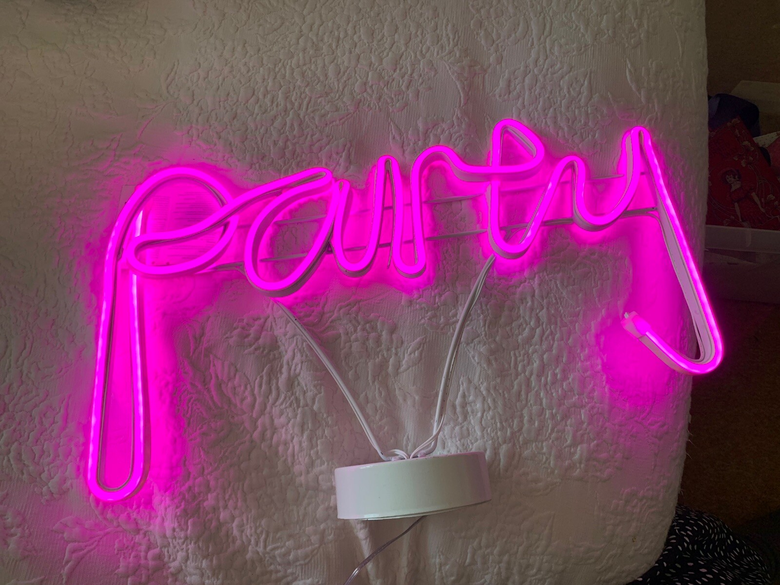 Party LED Light Up Sign Brand New By Habitat | eBay UK