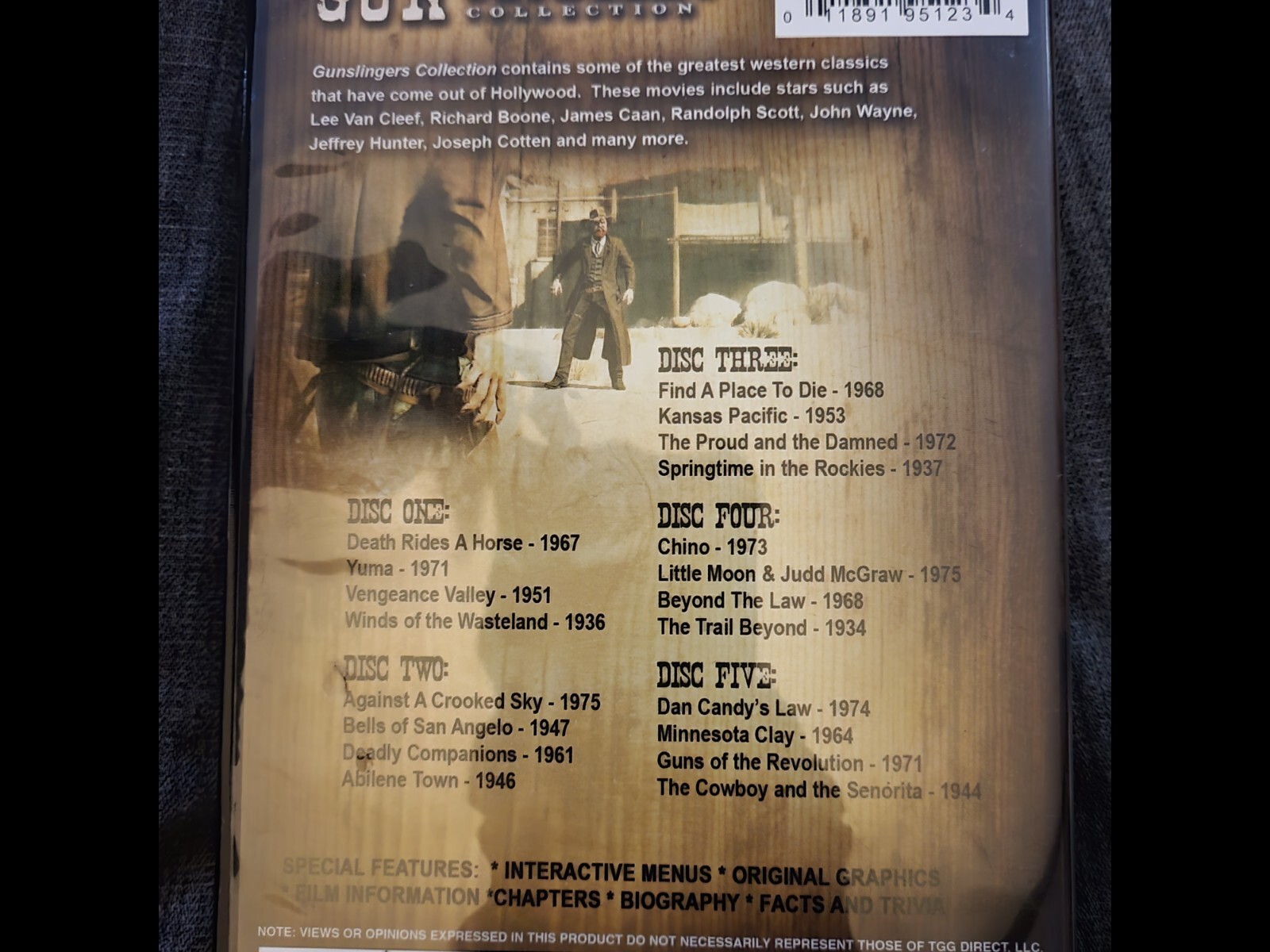 Gun Slingers Collection, 5 DVDs, 20 movies (TGG Direct, 2010 ...