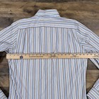 Ruehl No 925 Shirt Mens Large Blue Striped Long Sleeve Button Up Dress ...