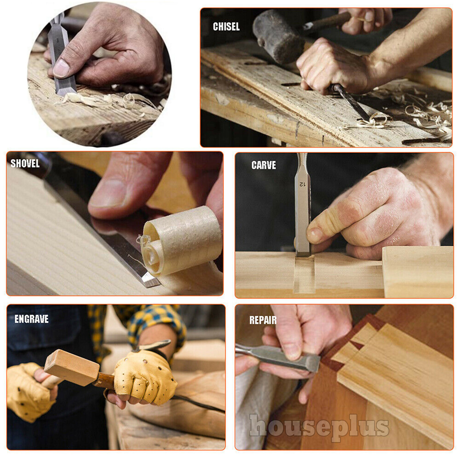 Wood Carving Chisel Set Sharpening Stone Honing Guide Carpentry DIY ...