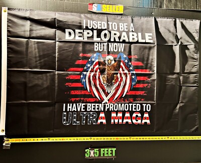 Donald Trump Flag FREE USA SHIP Ultra Maga Deplor Republican Desantis ...