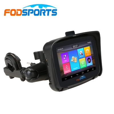 5'' Waterproof GPS Navigation Touch Screen Motorcycle Car Navigator ...