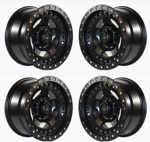 17x9 +0 Black Wheels For LIFTED Toyota 4Runner Tacoma FJ Cruiser 17 ...