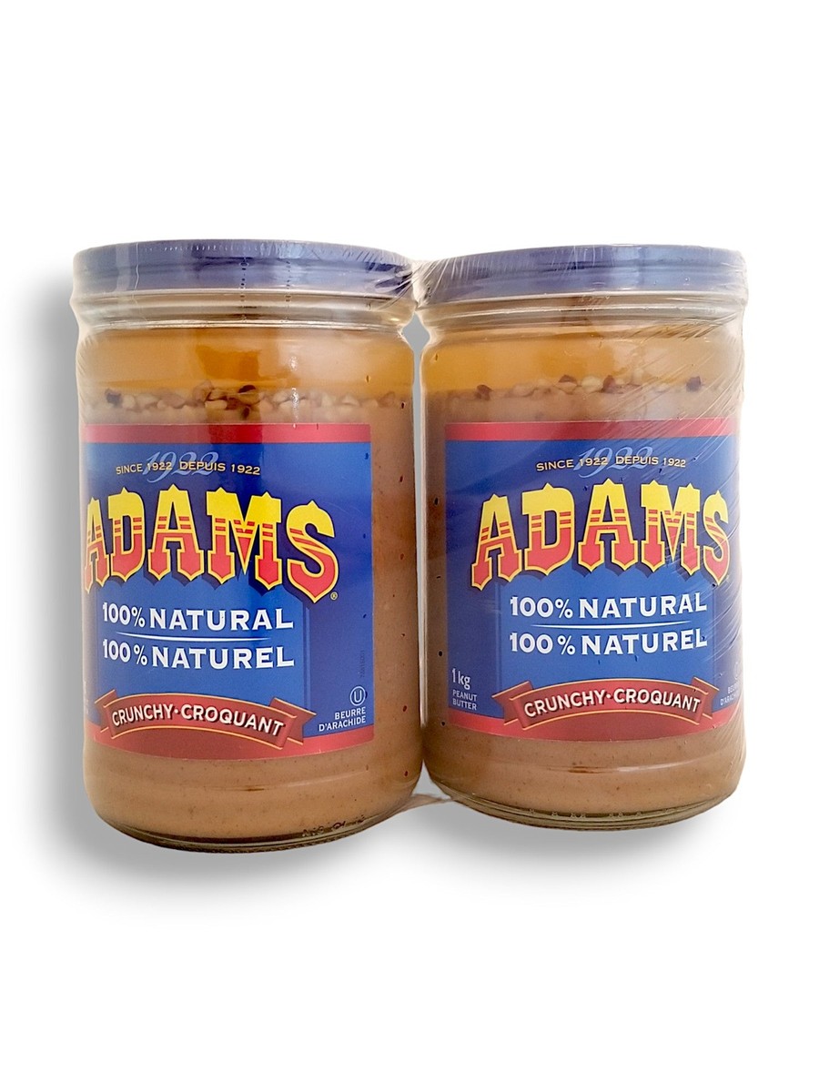 Adams Peanut Butter Logo ADAMS PEANUT BUTTER 100 NATURAL CREAMY US