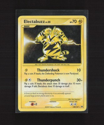 Electabuzz 128/127 Platinum Secret Rare Holo Pokemon Card | eBay