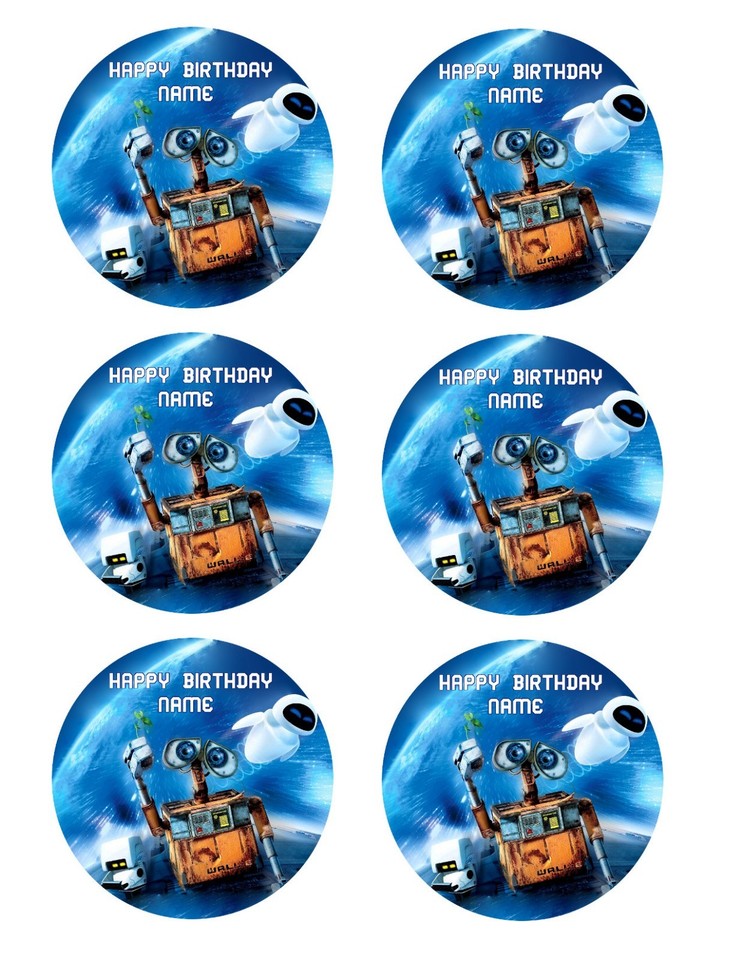 WALL-E Party Edible Cake topper image | eBay