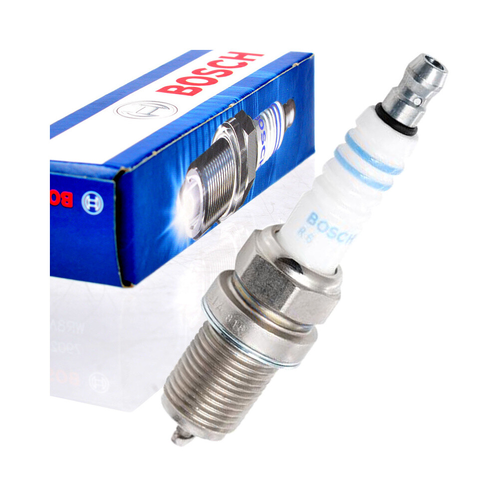 4x BOSCH FR8DC Zündkerzen für FIAT HYUNDAI MAZDA MERCEDES NISSAN SKODA ...