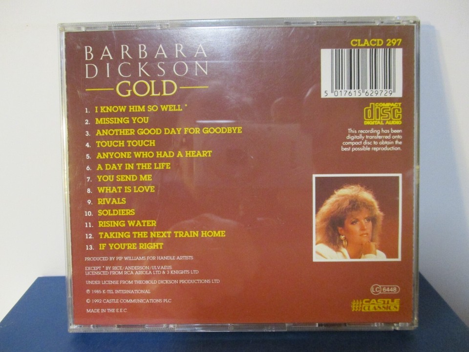 Barbara Dickson - Gold - CD - MINT condition - E24-682 | eBay