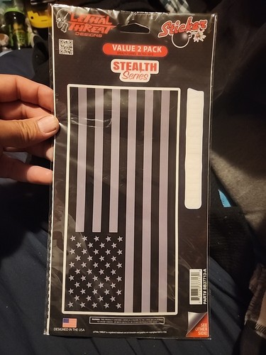 Classic Gray Subdued American USA Flag Sticker Decal Vinyl Truck ...