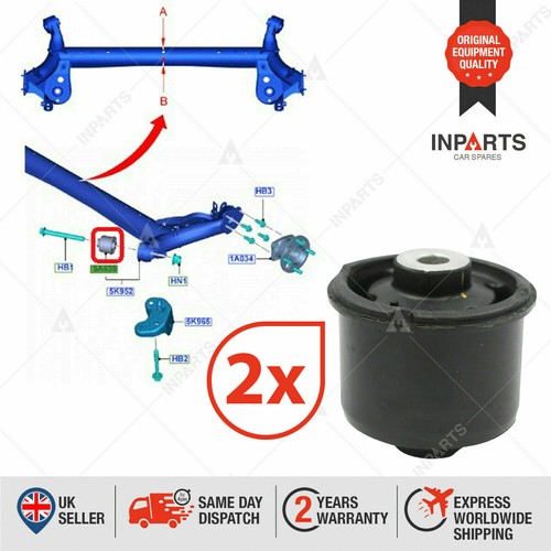 FORD FIESTA MK6 MK7 REAR AXLE SUPPORT BEAM MOUNTING BUSH SUSPENSION ...