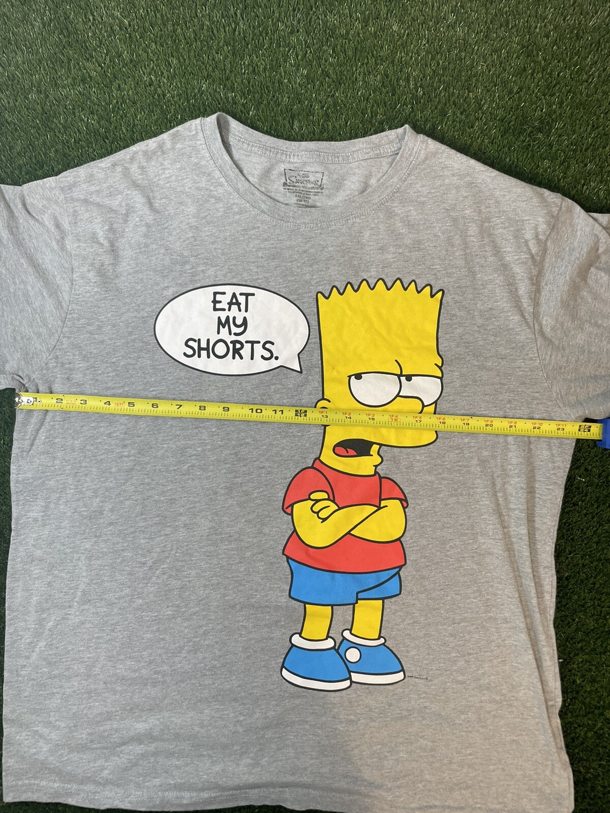 bart simpson shirt eat my shorts vintage gray XXL the… - Gem