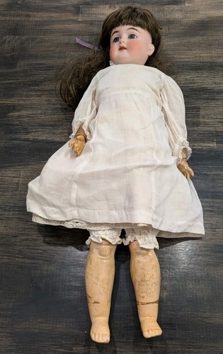 Antique German Karl Hartmann #29 Bisque & Composition Doll Blue Eyes ...