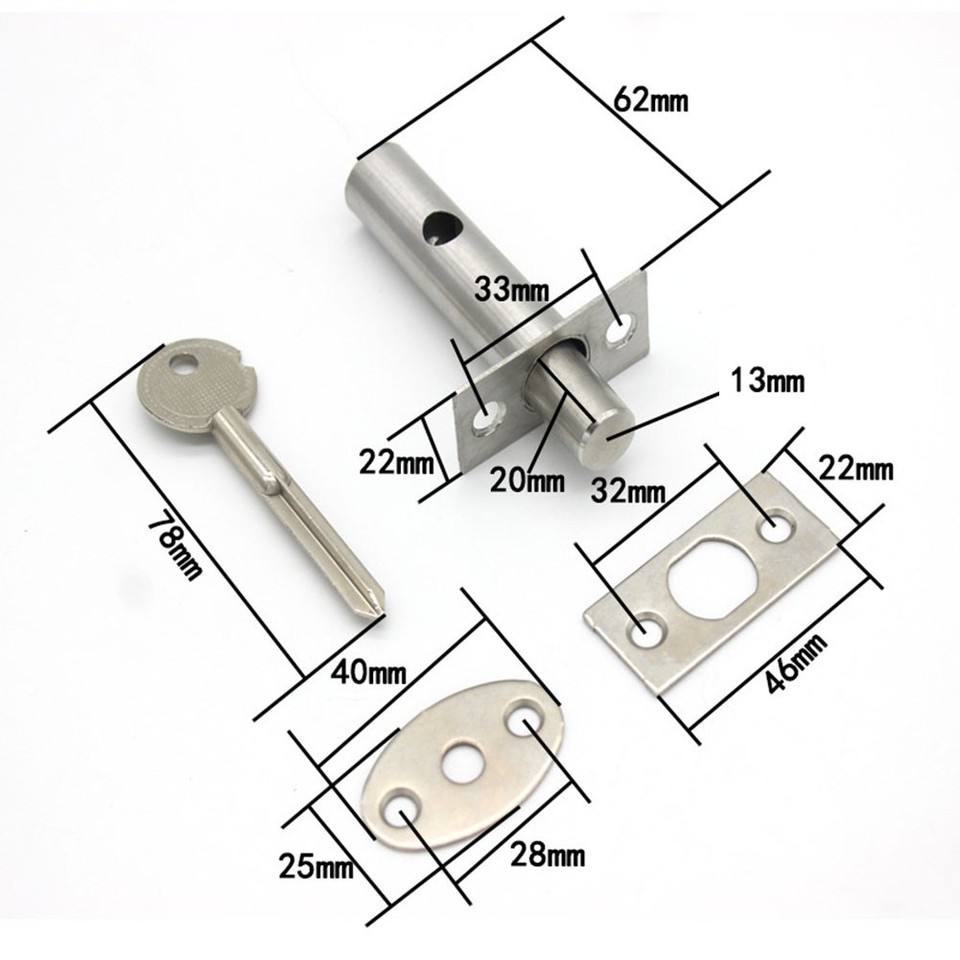 Tube Well Lock Escutcheon Plates Fireproof Door Locks For Fire Escape ...