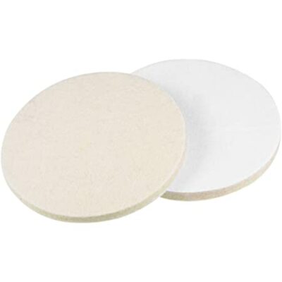 Pure Felt Polishing Pad Medium Density 80mm x 6mm Hook & Loop - Qty 1 ...