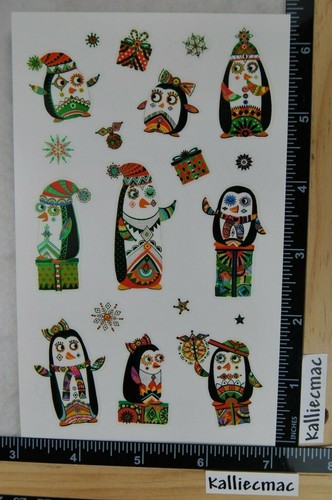Mrs Grossman FESTIVE PENGUINS Stickers REFLECTIONS CHRISTMAS TURNOWSKY ...