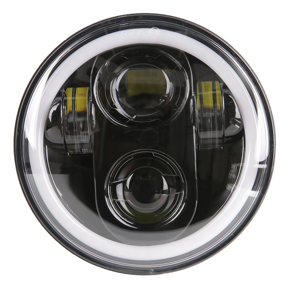 4x 5.75" 5-3/4" LED Headlights DRL Angel Eyes Hi-Lo For Ford Galaxie ...