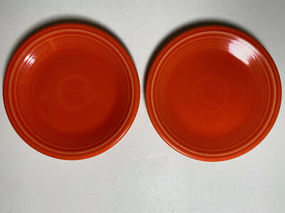 2 Fiestaware Poppy Lunch Salad Dessert Plates 7 1/4 inches | eBay