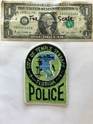 Temple Terrace Florida Police Patch un-sewn Florida Police Patch in ...