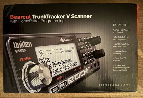 Uniden BCD536HP Digital Scanner with WiFi & TrunkTracker V | eBay