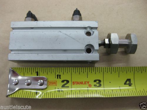 SMC CDU16-30D Guided Pneumatic Cylinder Air Quick Connects Stainless ...