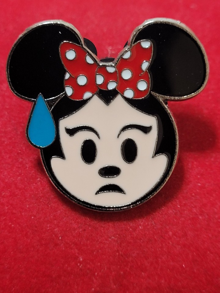Disney Trading Pin, Minnie Mouse, Emoji, Nervous, 2017 B3 | eBay
