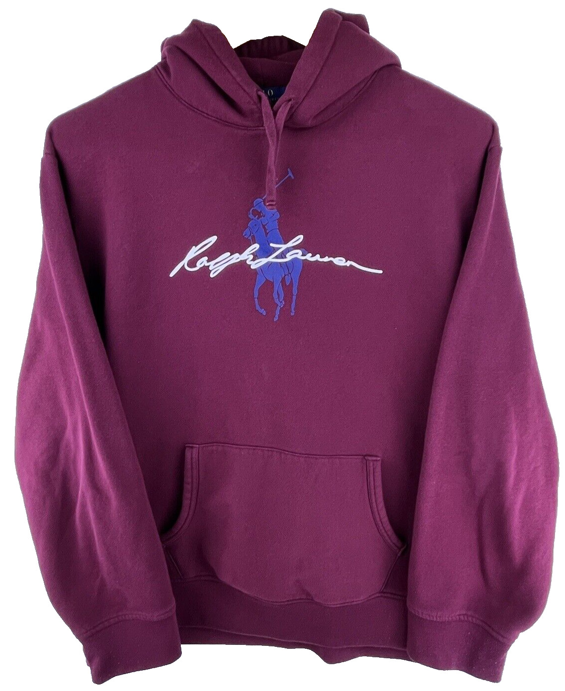 Polo Ralph Lauren Cursive Spellout Burgundy XXL Mens … - Gem