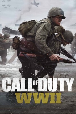 Call of Duty: WWII World War 2 Game Poster Wall Art - Framed - NEW USA ...