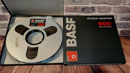LOT OF (2) ~ BASF STUDIO MASTER 900 MAXIMA REEL TO REEL TAPE 10.5 x .25 ...