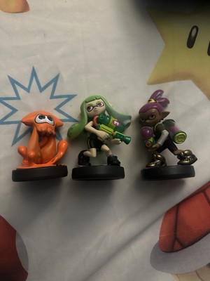 Amiibo Splatoon 3 Pack Green Inkling Girl Purple Inkling Boy Orange ...