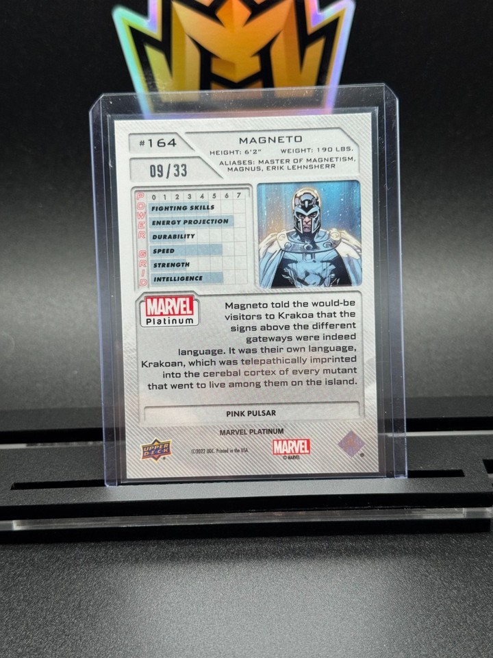 2023 Upper Deck Marvel Platinum Magneto #164 Cover Pink Pulsar /33 | eBay