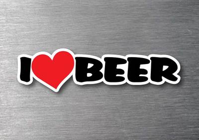 I Love Beer sticker quality water & fade proof vinyl laptop car | eBay ...