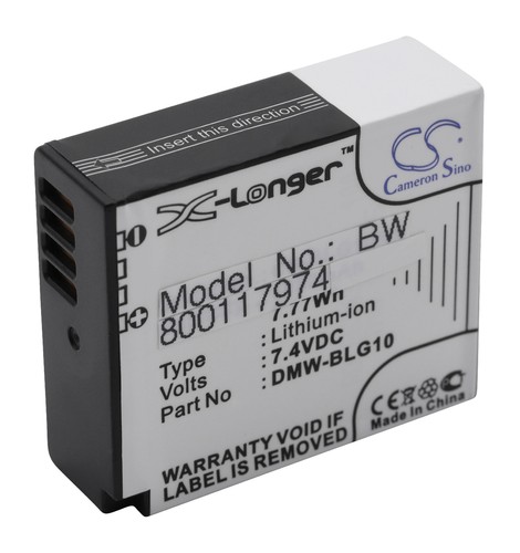Batterie pour Panasonic Lumix DC-G110 DC-G100 DC-G100D DC-TZ91 DMC-GF3 ...