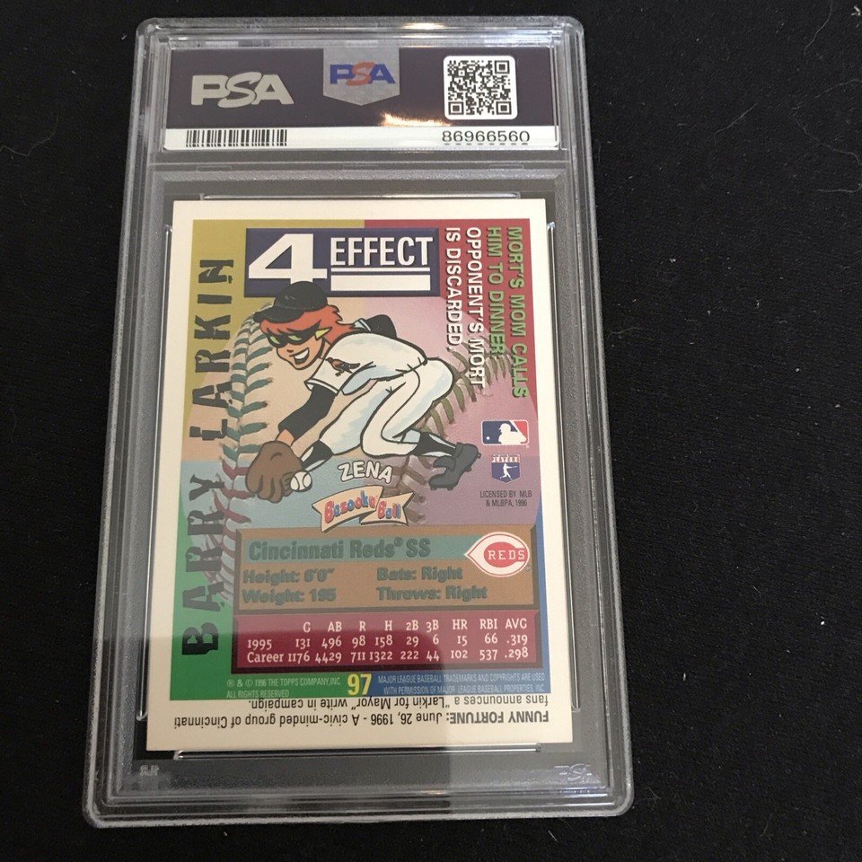 2023 Topps Archives Signature Series Barry Larkin 1/1 Auto 1996 Bazooka ...