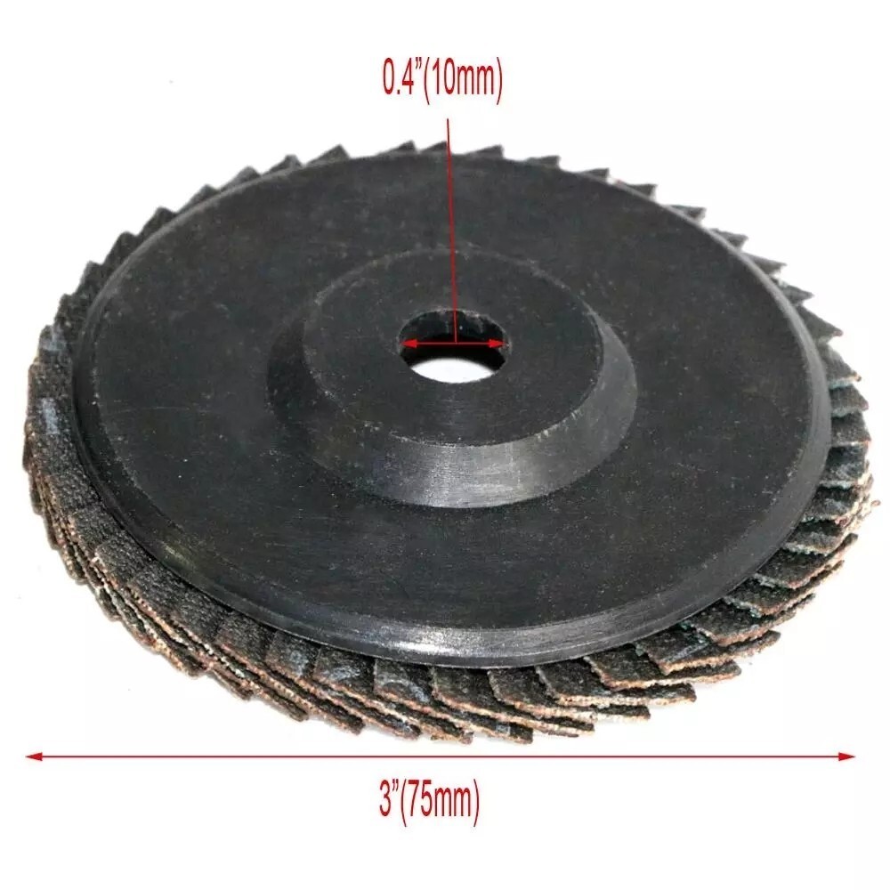 Versatile 3 Inch Flap Disc 80 Grit Angle Grinder Sanding Disc for ...