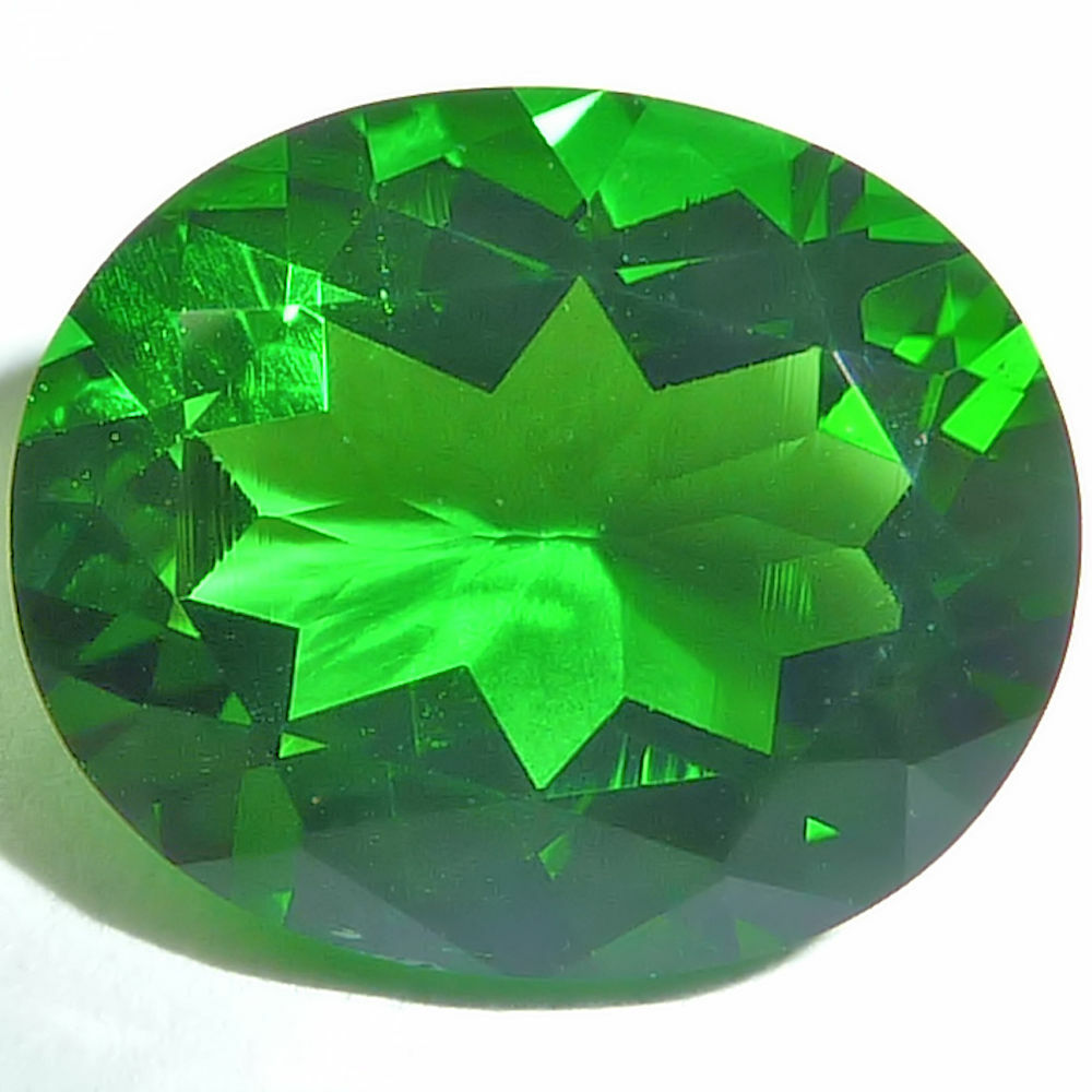 Lab Created Helenite Green Red Teal Oval (13 options) Faceted Gems ...