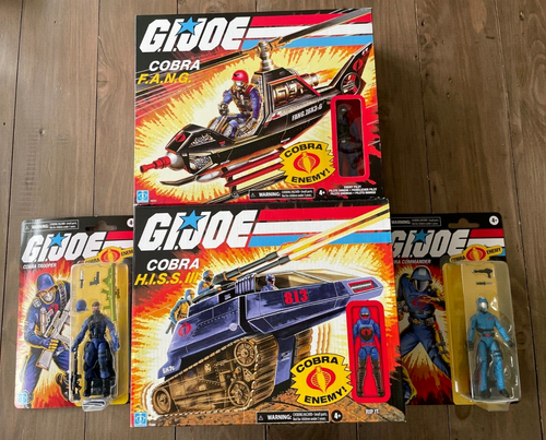Gi Joe Retro Cobra bundle Hiss III/ Fang/ Cobra commander and Cobra ...