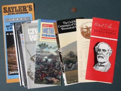 Virginia Civil War Battlefields TWELVE brochure set Sayler's Creek Ball ...