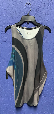 Size XL Nike Racerback Women’s Running Tank Top Singlet Gray Print ...