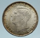 1944 ROMANIA Michael I Antique Genuine OLD Silver 500 LEI Romanian Coin ...