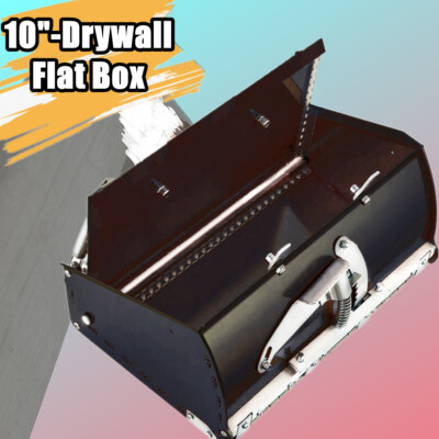 Black 10inch Mud Compound Putty Drywall Flat Finishing Box Tool | eBay