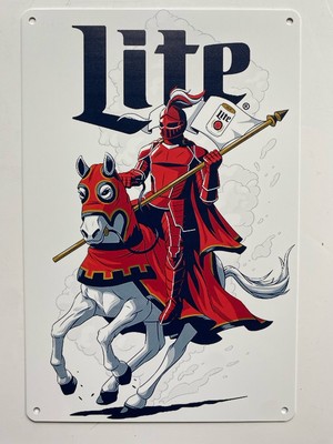 Miller Lite - Rutgers Scarlet Knights Sign - NCAA - High Life College ...