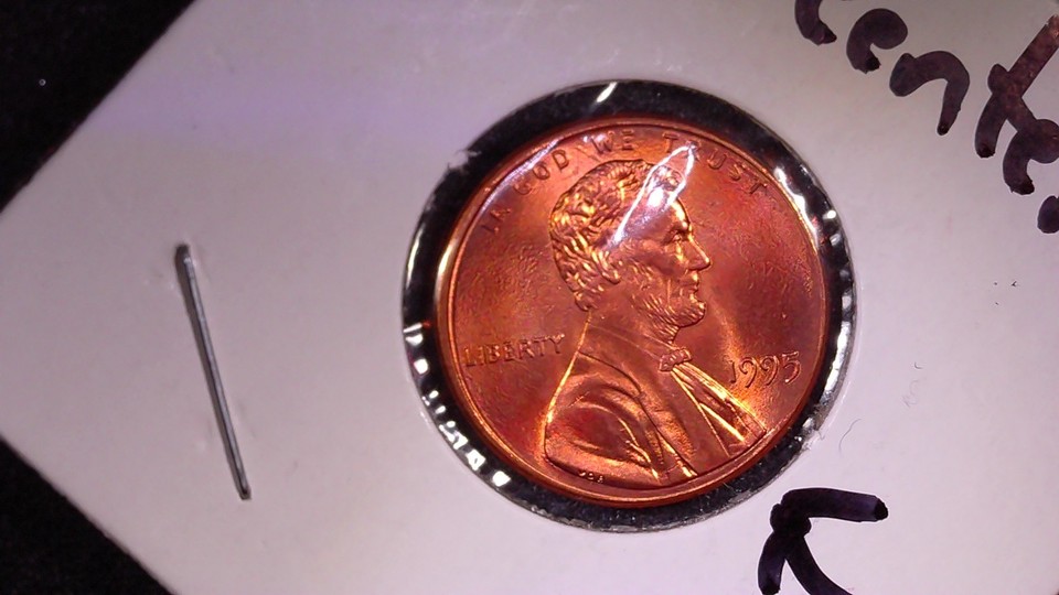 1995-D Lincoln Penny Off Center Error Coin | eBay