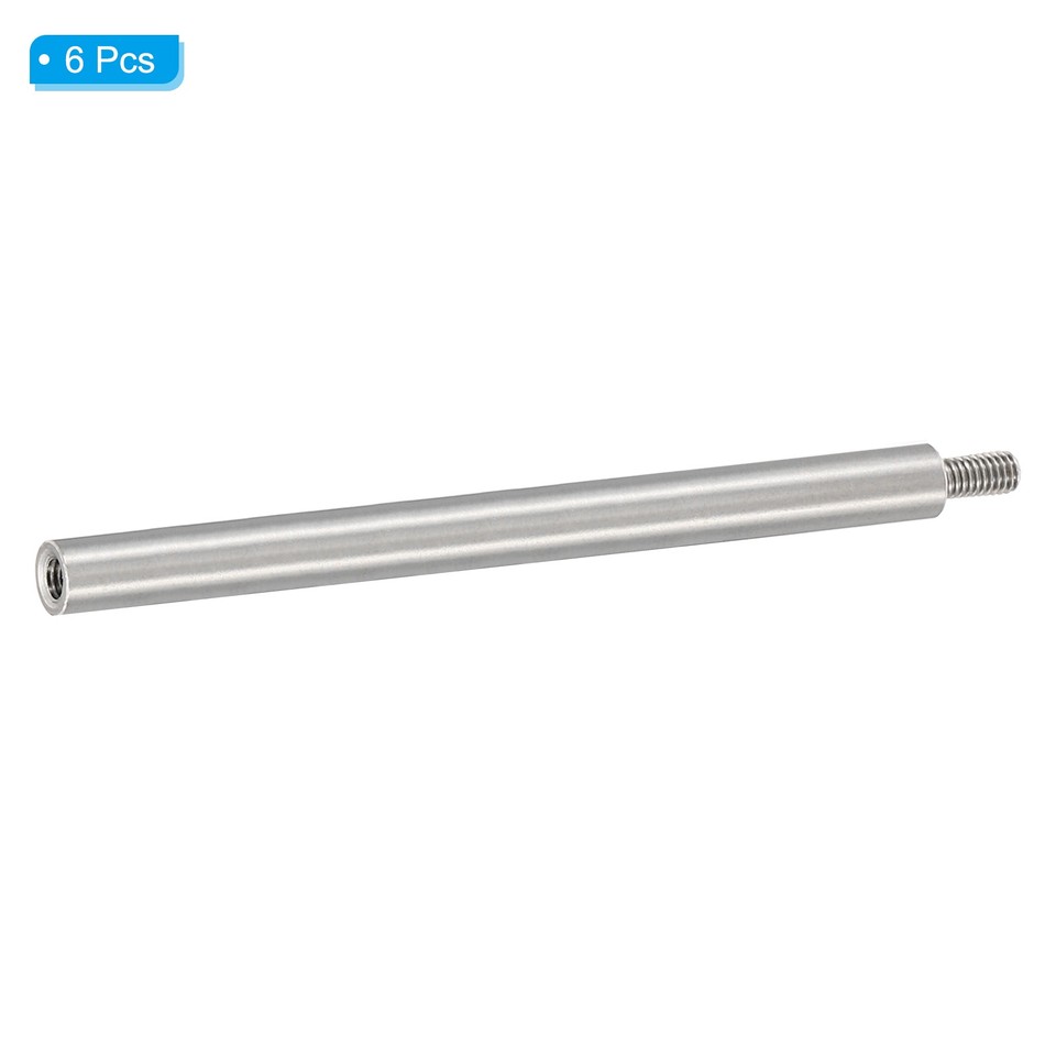 6pcs M3 Standoffs, M3 55+6mm Spacer Standoffs Steel 3mm ID 5mm OD ...