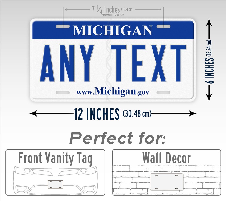Custom 2007-2013 Michigan State License Plate MI Auto Tag Novelty ...