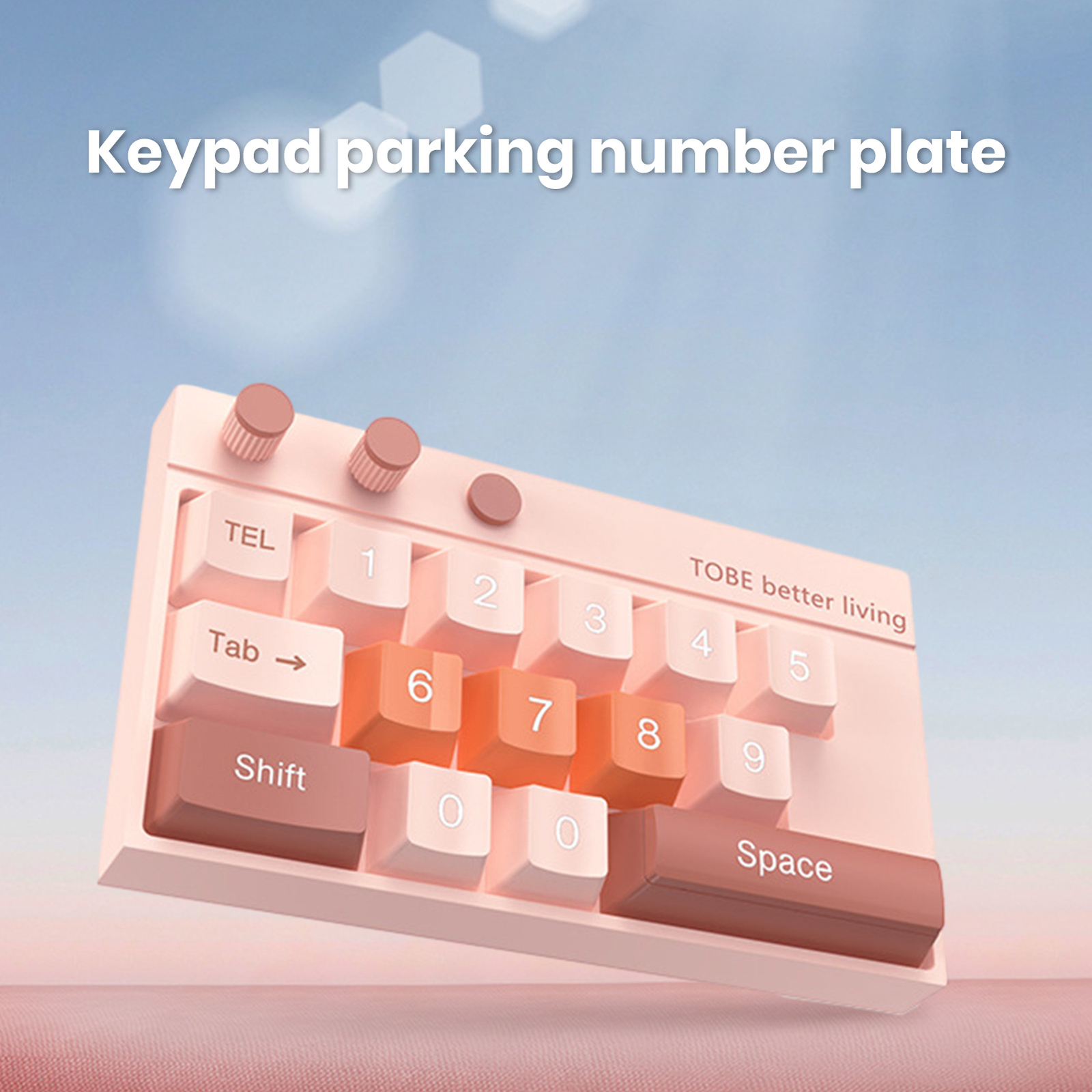 Keyboard Appearance Number Plate Auto Temporary Fluorescent Digital Car ...