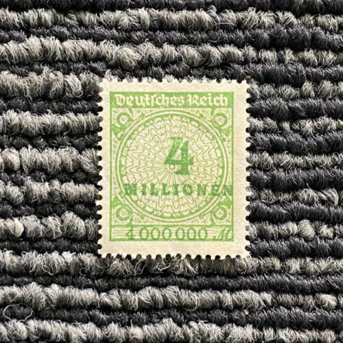 Germany Deutsches Reich 4 Millionen Mark Stamp 1923 Vintage Collectable ...