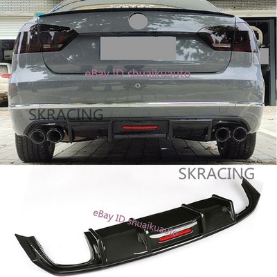 Fits For Volkswagen Passat 2011-2015 Carbon Fiber Look Rear Bumper ...