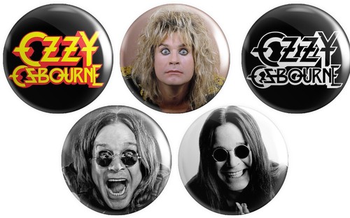 5 x Ozzy Osbourne BUTTON PIN BADGES 25mm 1 INCH | Rock Heavy Metal | eBay